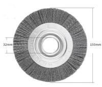 China 150mm OD Nylon Abrasive Circular Deburring Brushes for sale