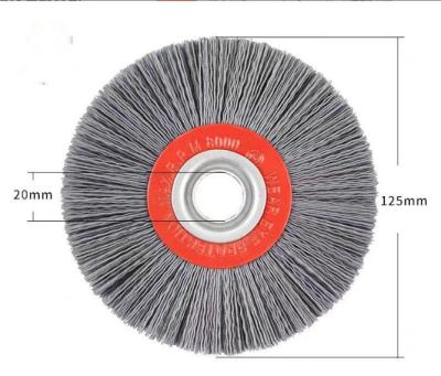 China 150mm OD Nylon Abrasive Circular Deburring Brushes for sale