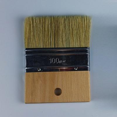 China Paint Brush Large Woodeh Handle Art Paint Brush for Fence Wood Dusting 4 Inch 5.1cm Bristles for sale