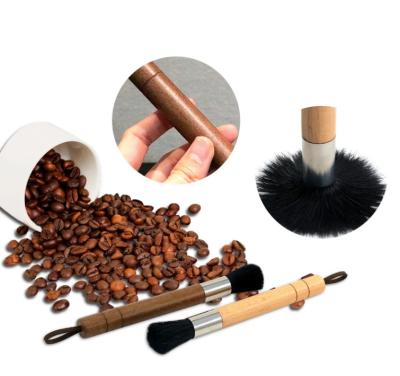 China Coffee Machine Brush Coffee Accessories Cleaning Brush Barista Brush for Coffee Grinder and Espresso Machine with Natural Hair for sale