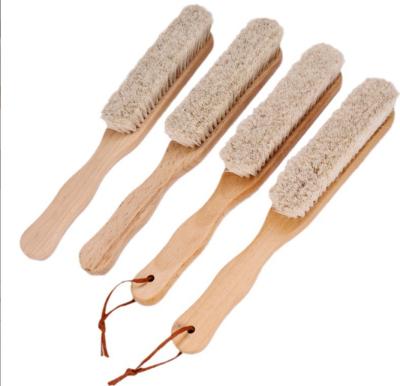 China Long Handle Horse Hair Long Handle Soft Hair Shoe Brush Sweep Bed Brush Coat Cleaning Brush for sale