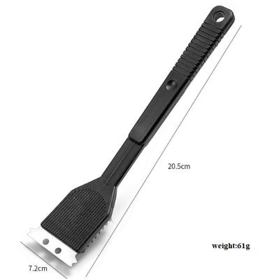 China Cleaning Brush BBQ Stainless Steel Cleaning Derusting Brush BBQ Oven 3-in-1 Brush for sale