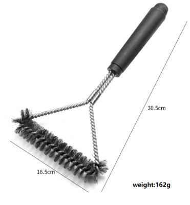 China Outdoor Barbecue Oven Cleaning Brush Stainless Steel Barbecue Wire Brush for sale