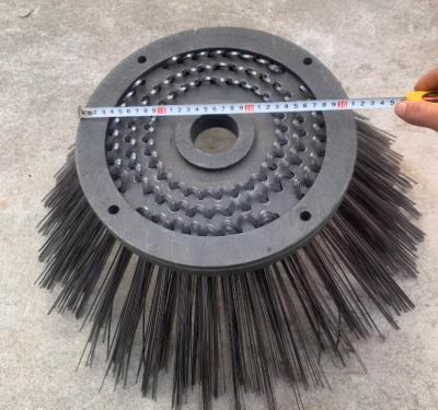 China High Strength Flat Steel Wire Cleaning Brush Replaces Side Brush, Suitable For Sweeping Machine Accessories for sale
