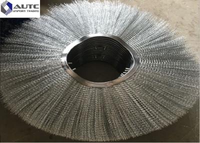 China Galvanized Base Iron Road Sweeper Brush , Replacement Brushes For Road Sweepers for sale