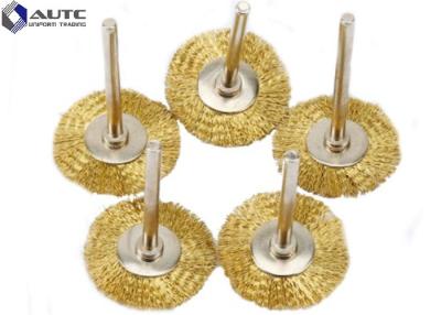 Cina L'estremità d'ottone della spazzola della ruota del cavo unita forma di 3*22 T spazzola la dimensione di abitudine del filo di acciaio in vendita