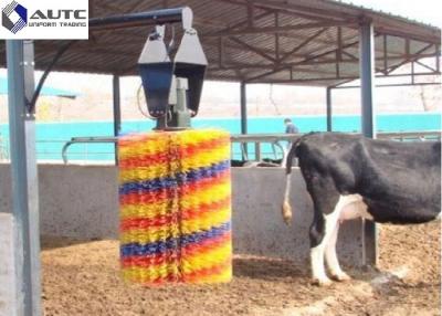 China Comfortable Animal Husbandry Cow Scratching Brush , Rotary Cow Brushes Blue for sale