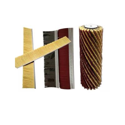 Cina Lama d'insabbiamento della spazzola del sisal di rimozione di polvere di lucidatura della striscia della spazzola del sisal della macchina della macchina per la lavorazione del legno della spazzola della fibra del sisal in vendita