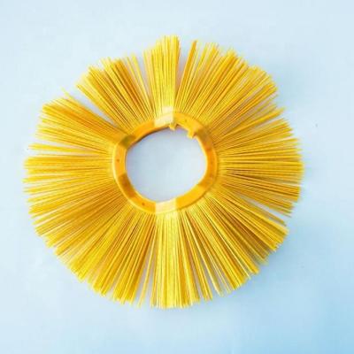 China 1kg Road Sweeping Plastic Ring Wafer Bobcat Wide Snow Sweeper Brush for sale