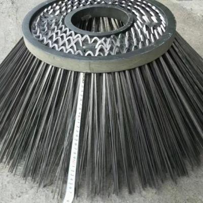 Cina 600mm Dia Steelwire Side Broom Kubota hanno riciclato le spazzole dello spazzino in vendita