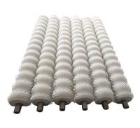 China Dust Remove SS304 Potato Peeling Cylindrical Roller Brush for sale