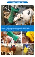 China Horizontal Position PP  Nylon Automatic Cattle Scratch Brushes for sale