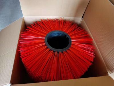China Sweeping Cleaning Synthetic Fibre Road Street Sweeper Ring Flat Brush for sale