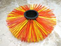 China Tufted Circle Wide Segment Sweeper Wafer Brush for sale