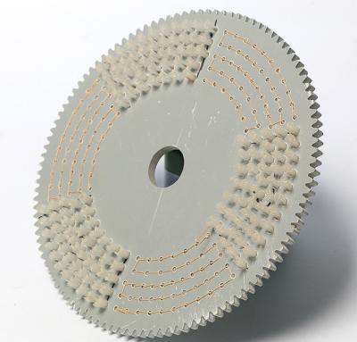 Cina Spazzola industriale di lucidatura di sbavatura del disco del cavo di nylon abrasivo del cavo della spazzola del disco di molatura in vendita