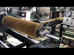Metal Bristle Brush Rolls Are Used In Brush Machines For Polishing