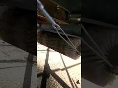 Reinigingsmachine van de de Borstelriem van de motor de Elektrische Roterende Nylon Schoonmakende Rol voor Transportband Schoonmakende Borstel