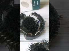 51/58mm coffee machine head cleaning brush circular coffee brush long handle brewing heads cleaning