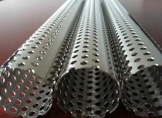 China stainless steel perforated metal tube filter for sale