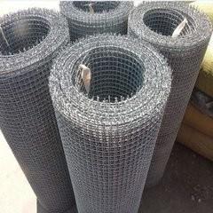 China hot sale galvanized and black square crimped wire mesh for sale