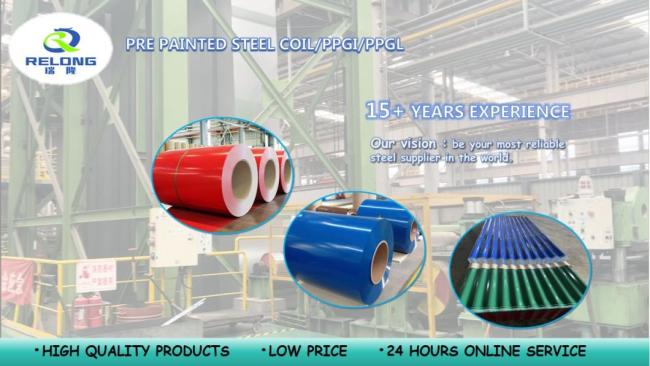 Steel Coil PPGL Color Coated Roofing Sheets in Coil Steel Building Material