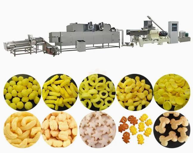 Snack Corn Puff Extruder Machine / puffed grain machine 