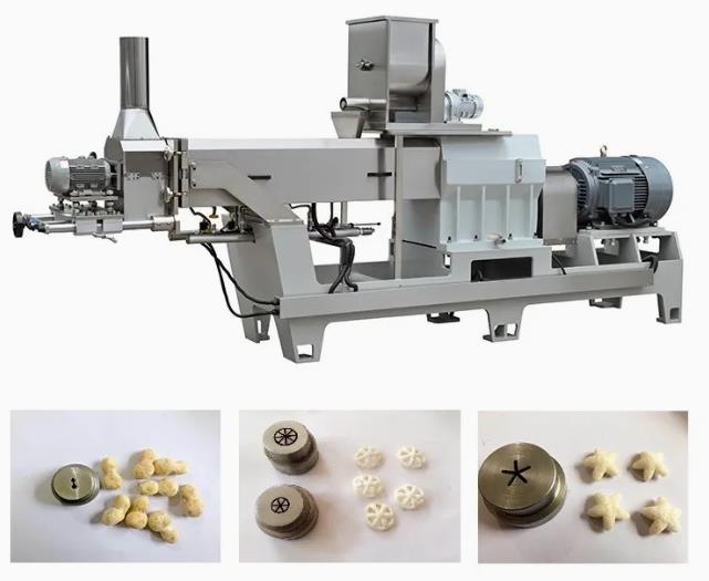 Snack Corn Puff Extruder Machine / puffed grain machine 