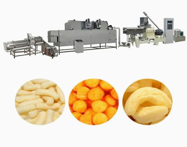 Snack Corn Puff Extruder Machine / puffed grain machine 