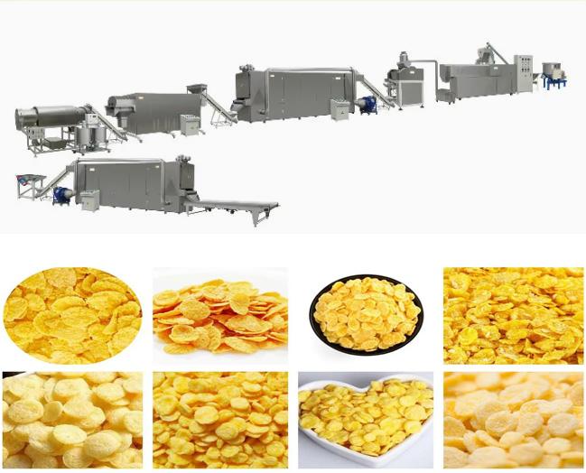automatic Corn Flakes Processing Line , snack maker machine