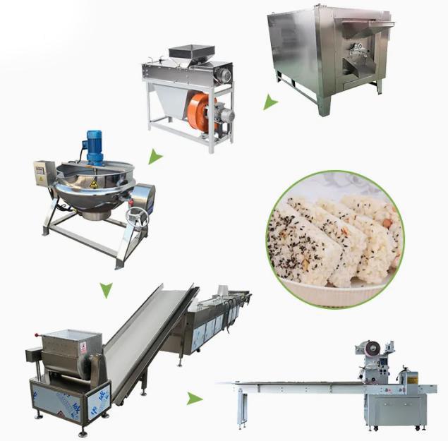 Rectangular Sesame/peanut /Corn Bar Cutting Machine