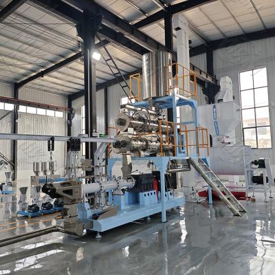 중국 스테인리스 쌍둥이 나사 개, 새를 위한 건조한 애완 동물 먹이 압출기 장비 판매용