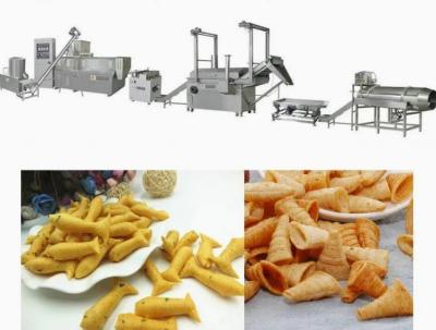 China Tri D Pellet Food Snack Extruder Machine SUS304 Fried Food Processing Machinery for sale