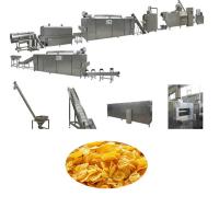 China Cereal Corn Flakes Making Machine Snack Processing Line  PLC Touch Screen for sale
