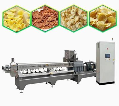 China Fully Automatic Corn Flakes Processing Machine Snack Maker Machine 200-260kgs/H for sale