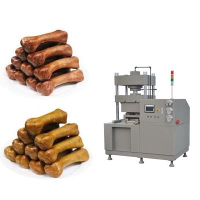 China 60T Double - station Germany motor PLC Control Rawhide Bone dog food machinery for sale