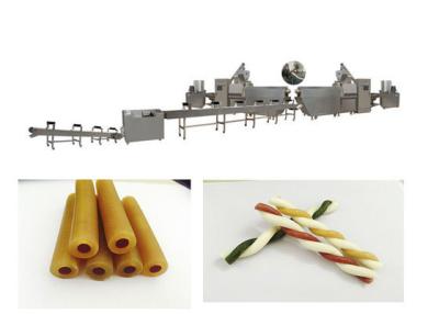 中国 ベーコン二重色の歪んだ棒のドッグ フードの押出機の歯科御馳走はねじを選抜します 販売のため