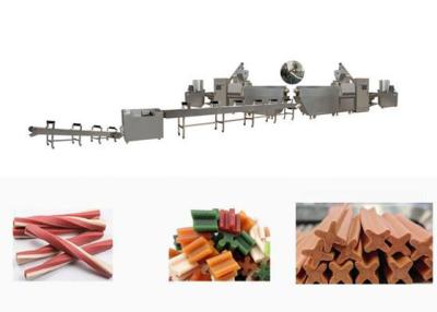 China Food Grade Stainless Steel Dog Food Extruder / Chewing pet food process machine for sale