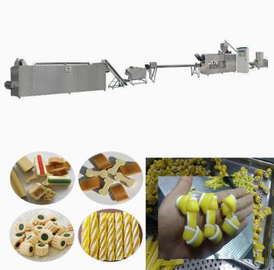 中国 機械を作る小さい骨犬の御馳走軽食の突き出るラインねじれの歯の手入れの御馳走 販売のため