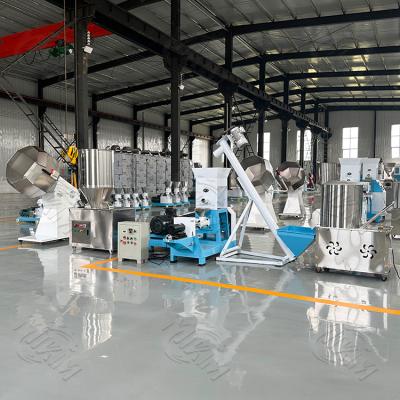 China Small Floating Fish Feed Making Machine Farm Poultry Chicken Feeds Extruder Animal Food Machine Mixing Extruding Packing Production Line for sale