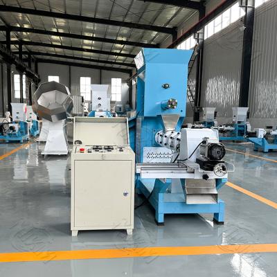 China New 220-480V Floating Fish Feed Mill Pellet Making Machine Single-Screw dog food extruder machine Engine Food Grade Stainless Steel Pet Food Processing for sale