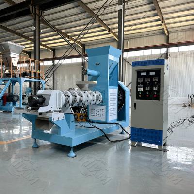 China Cat Dog Rabbit Feed Pellet Making Extrusion Processing Line Feed Pellet Extruder Machine Pet Food Fish Feed Making Machine for sale