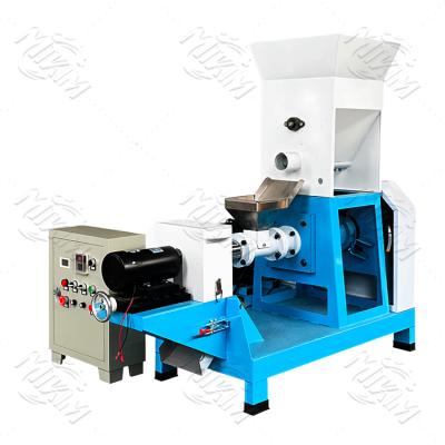 China Mini 220V Twin Screw Floating Fish Feed Extruder Machine for Home Use and Plant Cutter Type Fish Feed Pellet Extruder for sale