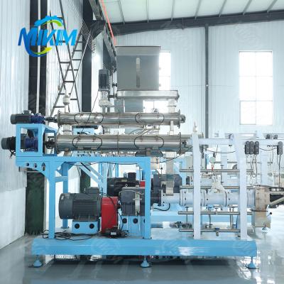 China Continuous & Automatic Twin Screw Extruder for Dog Food Making Machine with 380V/50Hz and Various Shapes Moulds for sale