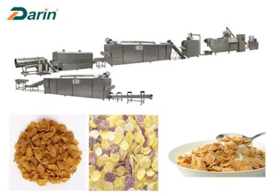 Cina SpA d'acciaio del motore di Stailess Siemens del cereale da prima colazione dei fiocchi di mais della macchina automatica piena dell'estrusione in vendita