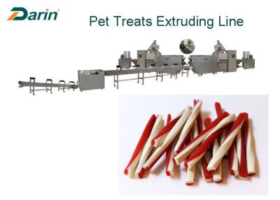 Cina Ossequi favoriti del cane di colore dell'animale domestico della macchina dell'estrusione degli spuntini della gomma da masticare doppi in vendita