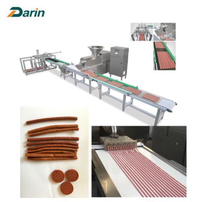 China Linea macchina dentaria di produzione alimentare dell'animale domestico della striscia della carne del cane con Tray System automatico for sale