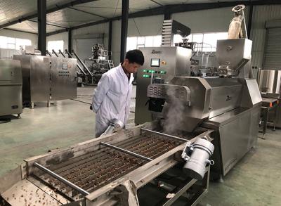 China 2 ton/Hr floating fish feed production line Siemens PLC Coltroller for sale