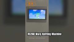 High-Speed RS260 Warp Knitting Machine Trial Operation