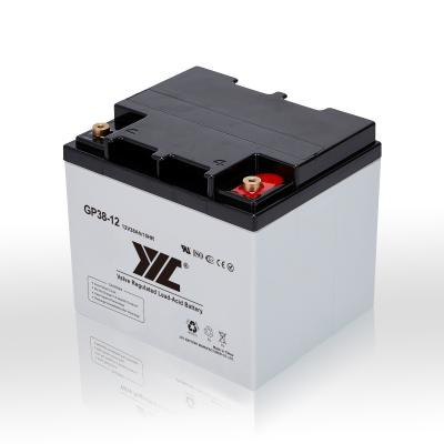 China 12V 38AH Power System Battery Sealed LBS Pole Mounted Equipment Battery for sale