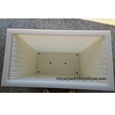China White PP Small Electroplating Tank For Electroplating Industry for sale